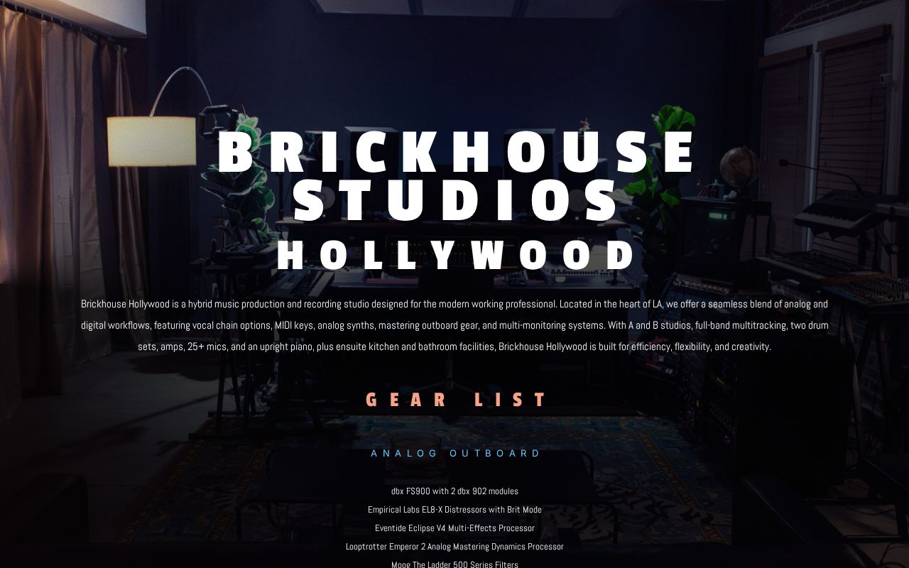 Brickhouse Studios Hollywood